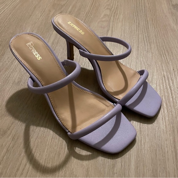 Express | Shoes | Express Lavender Heeled Sandals Sz 9 | Poshmark